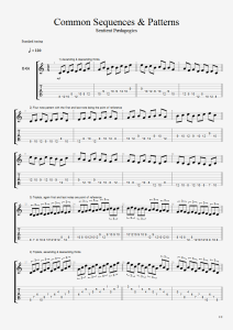 Common Sequences & Patterns - Senchant's Art of Teaching